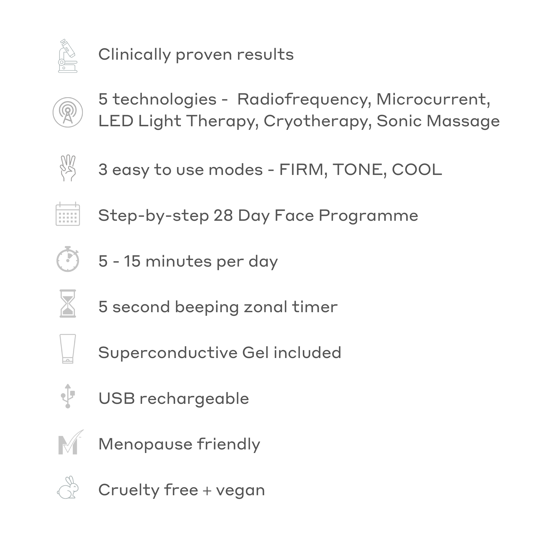 MAGNITONE FaceRocket® 5-in-1 Facial Firming + Toning Device