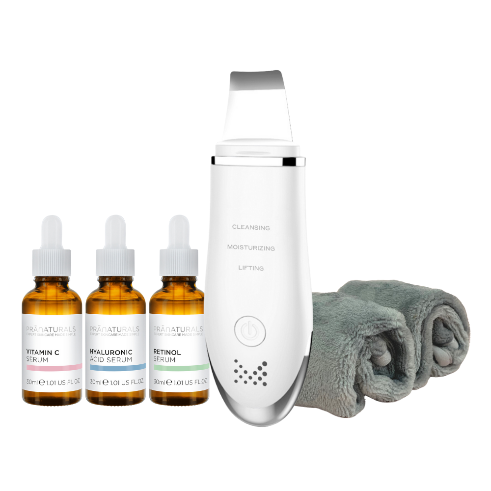 ScrubUp Scrub + Nourish Collection | MAGNITONE Pore Scrubber + Serums