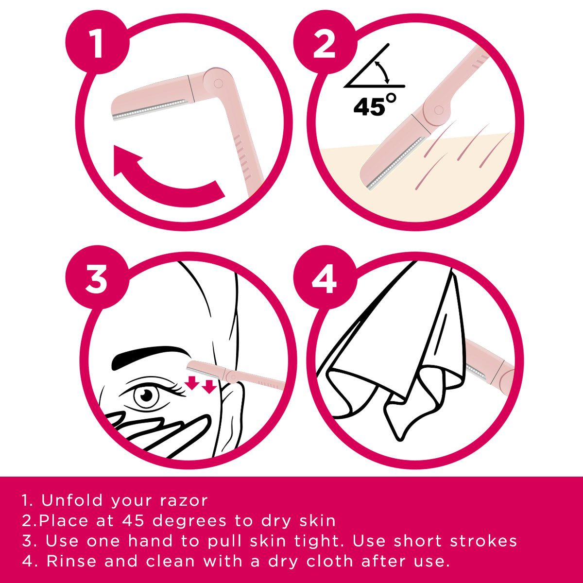 MAGNITONE BROWZTHAT Eyebrow Shaping + Dermaplane Razor