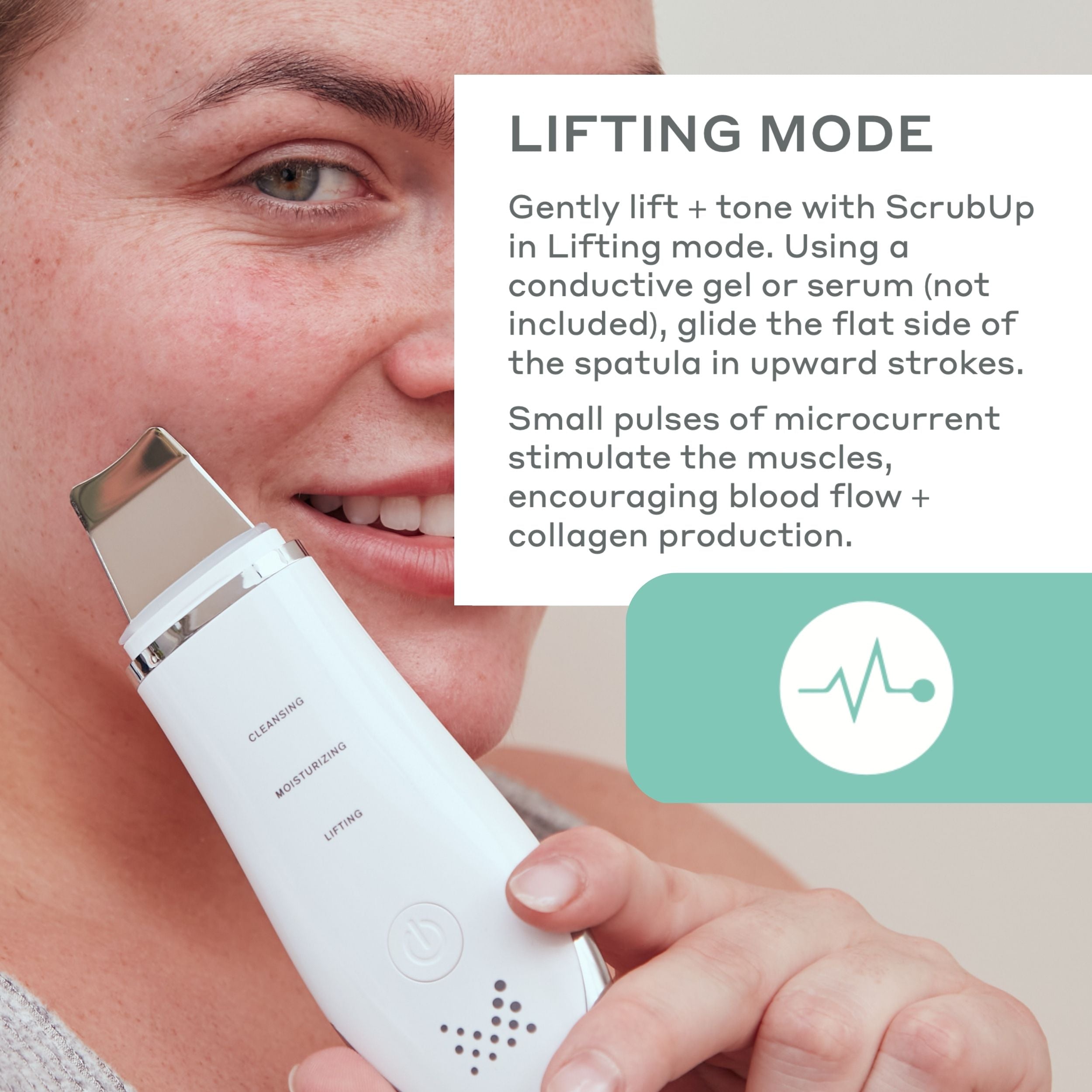 Scrub Up 3-in-1 Ultrasonic Pore Scrubber + Infuser | MAGNITONE London